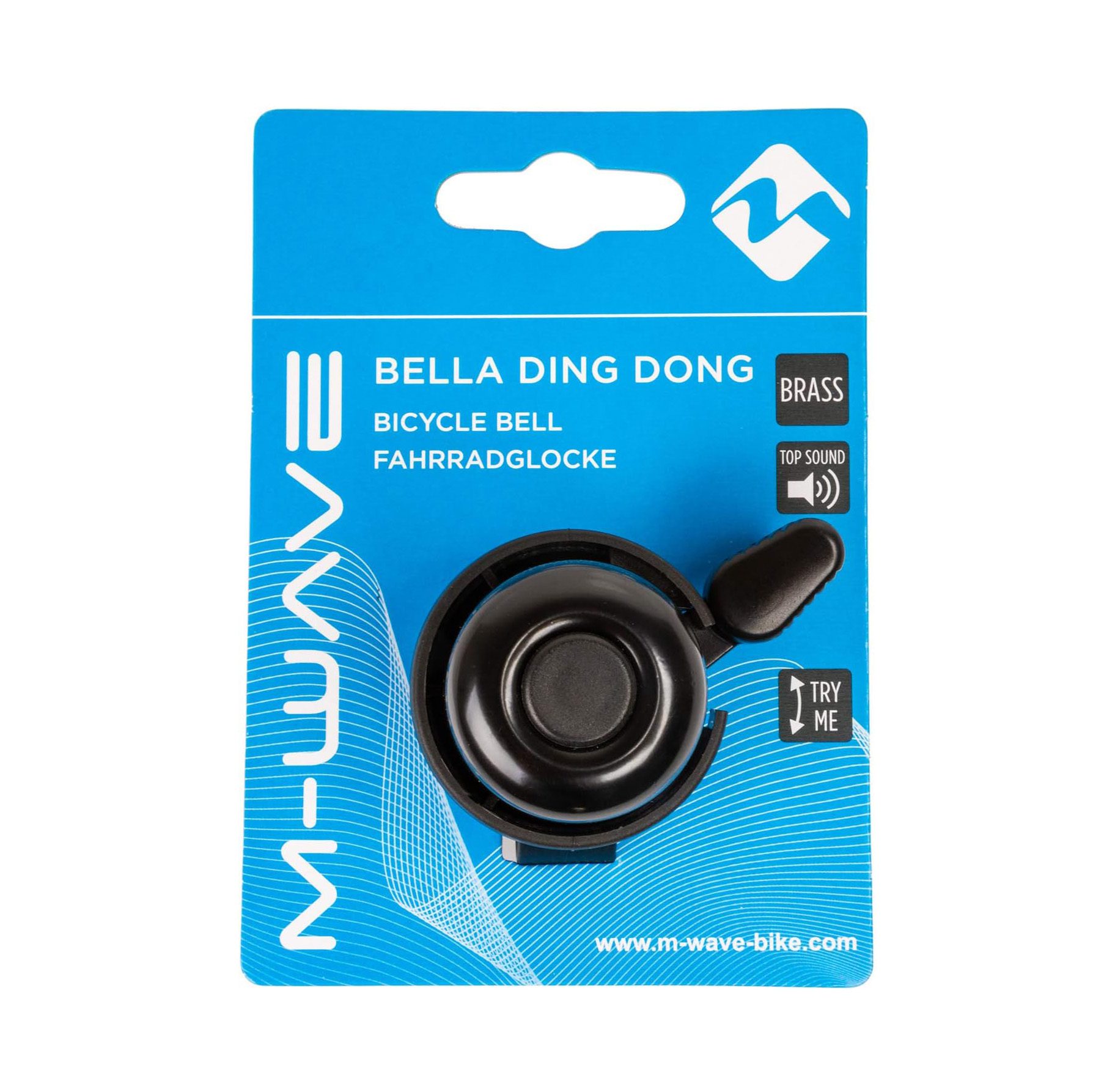 Велосипедный звонок M-WAVE Ding-Dong mini bicycle bell black - Магазин ...